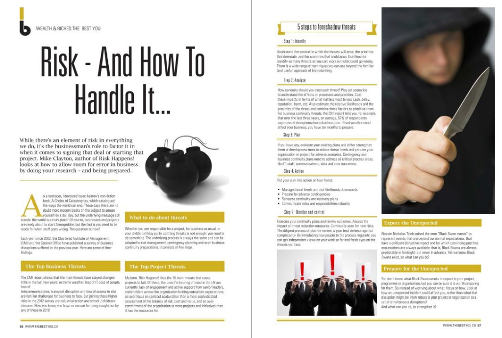 Risk – and How to Handle it – Mike Clayton